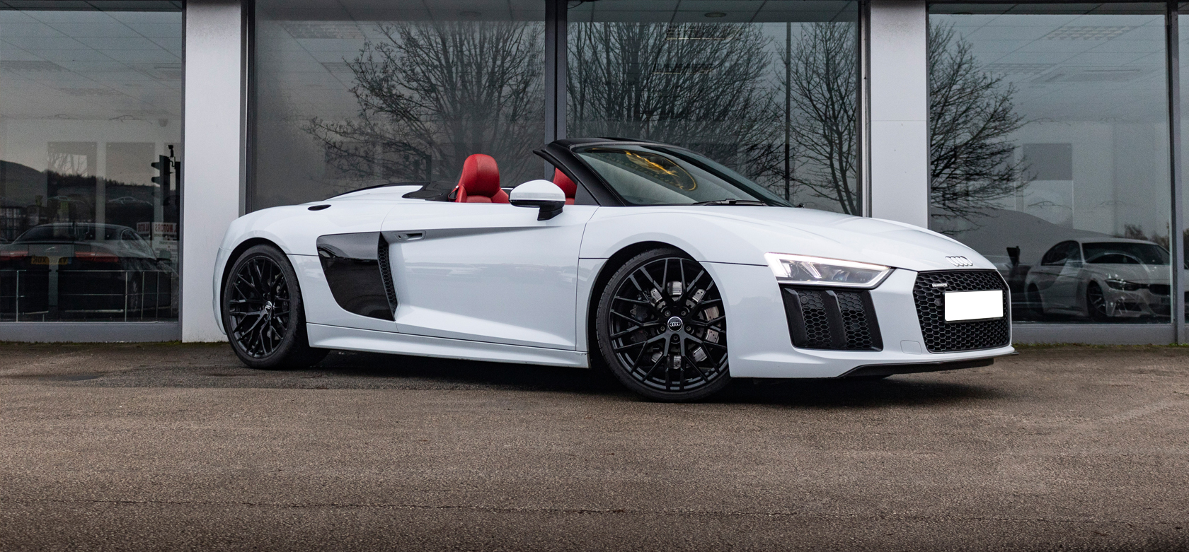 Audi R8 White Convertible